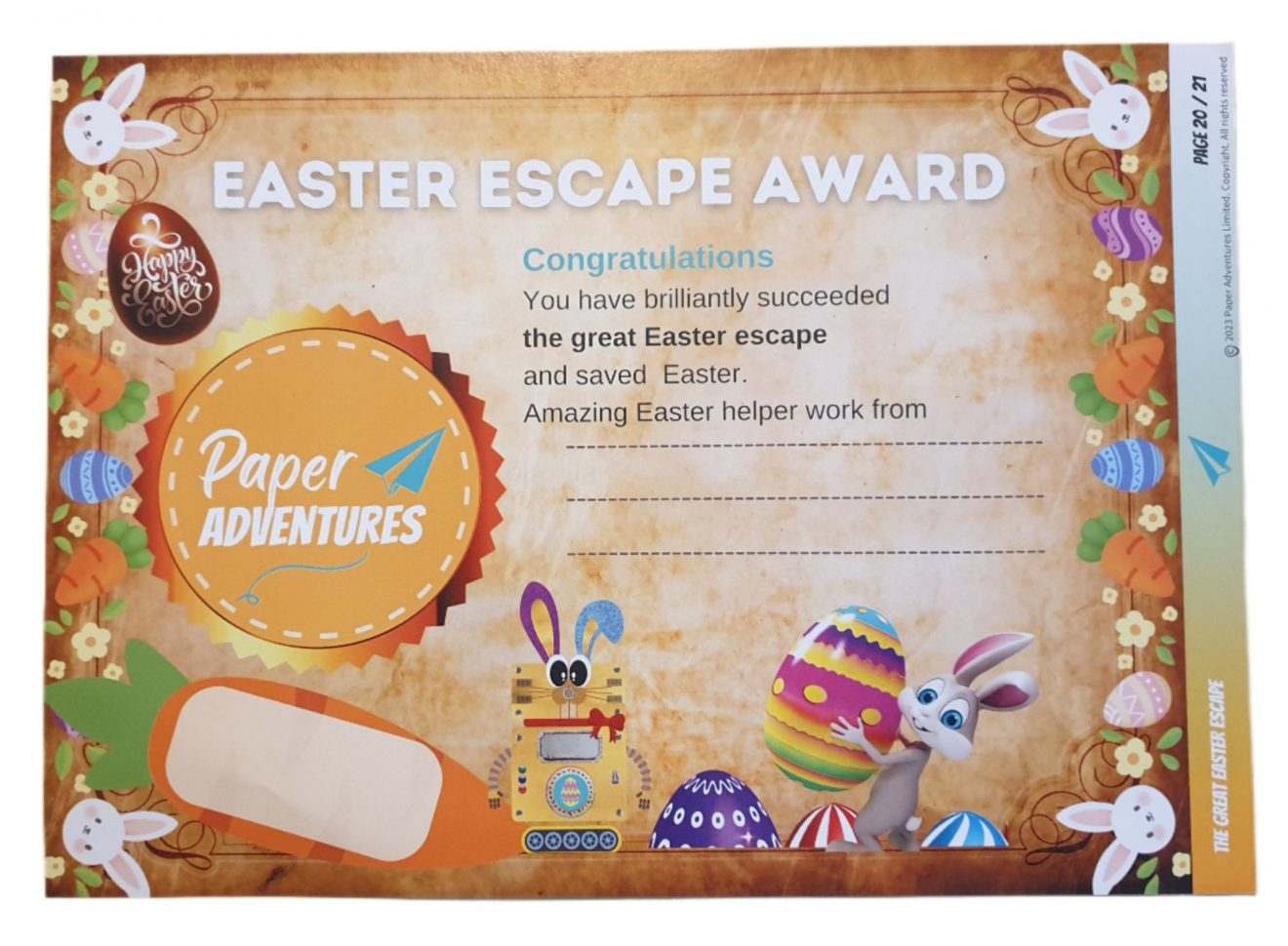 Great Easter Escape At-Home Escape Room Review - What's Good to Play